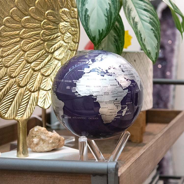 6" Mova Globe Purple and Silver – Seaton Gifts